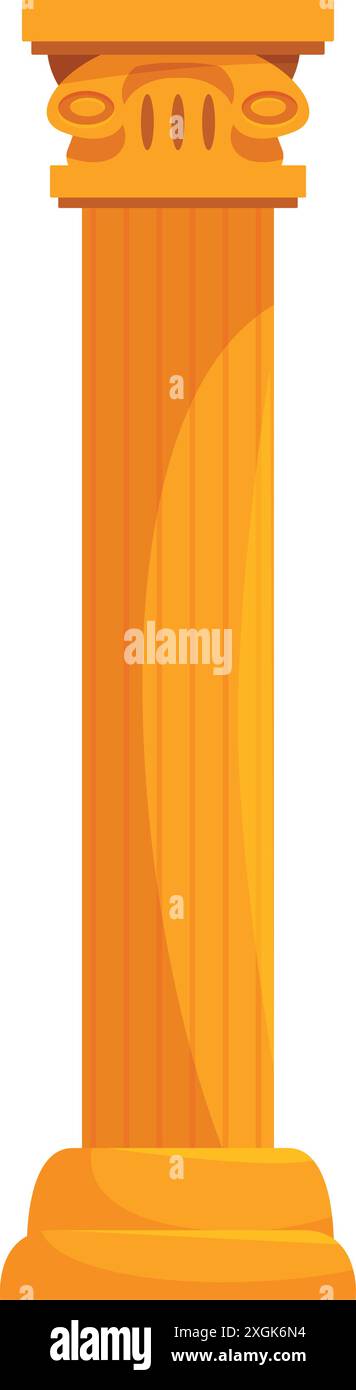 Majestic golden column standing tall, showcasing the grandeur and ...