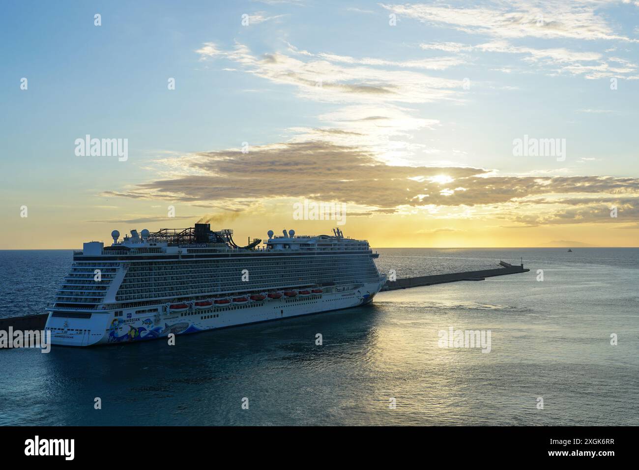 Civitavecchia, Italy- May 22, 2024: beautiful Mediterranean sunset ...