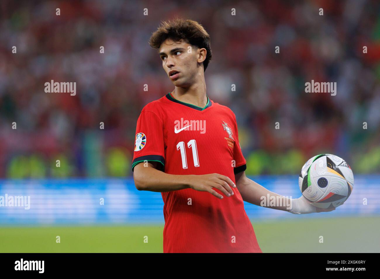 Joao Felix seen during UEFA Euro 2024 game between national teams of Portugal and France at ...