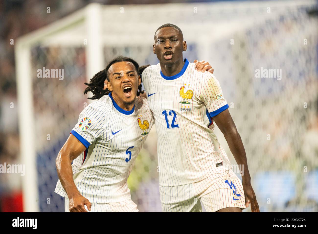 Munich, Germany. 09th July, 2024. Randal Kolo Muani (12) of France ...