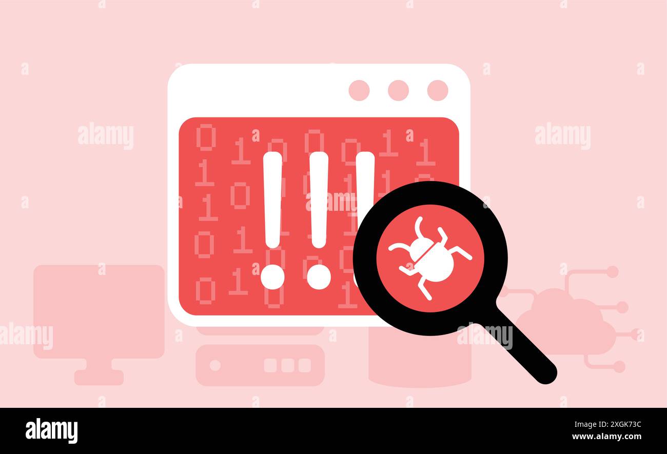 Data bug Stock Vector Images - Alamy