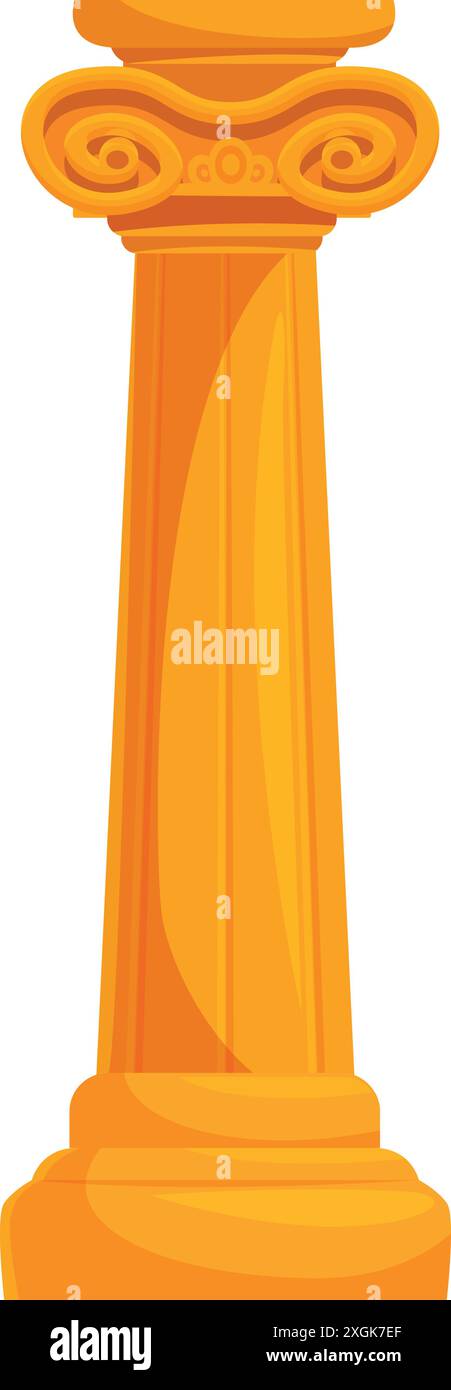 Fluted column with an ornate capital, showcasing classical ...