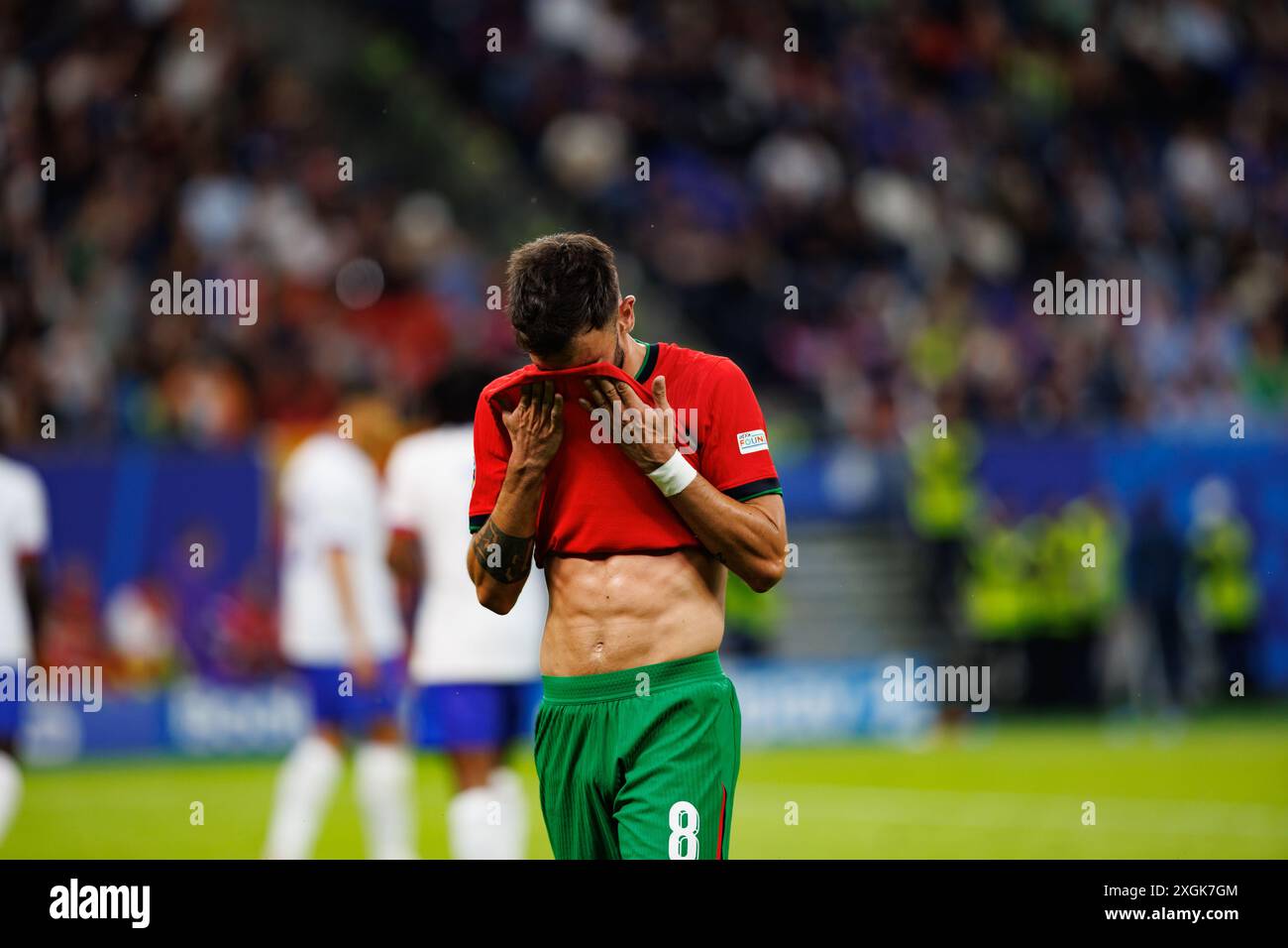 Bruno Fernandes seen during UEFA Euro 2024 game between national teams ...
