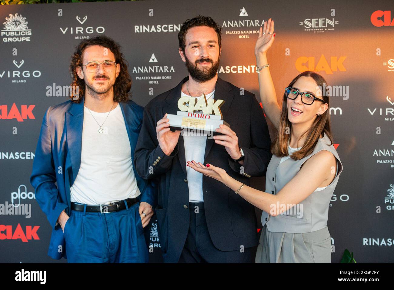 Roma, Italia. 09th July, 2024. Ciak D'Oro Serie Tv 2024 - Roma, Italia - Nella foto Gianluca ...