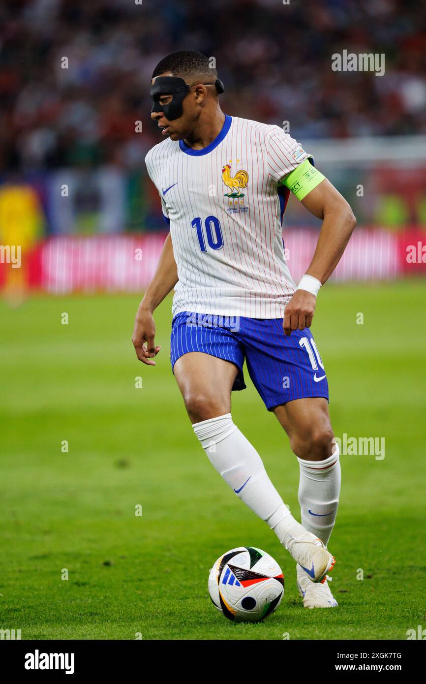 Kylian Mbappe seen during UEFA Euro 2024 game between national teams of ...