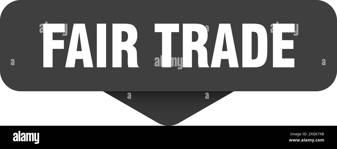 fair trade sticker. fair trade sign on transparent background ...