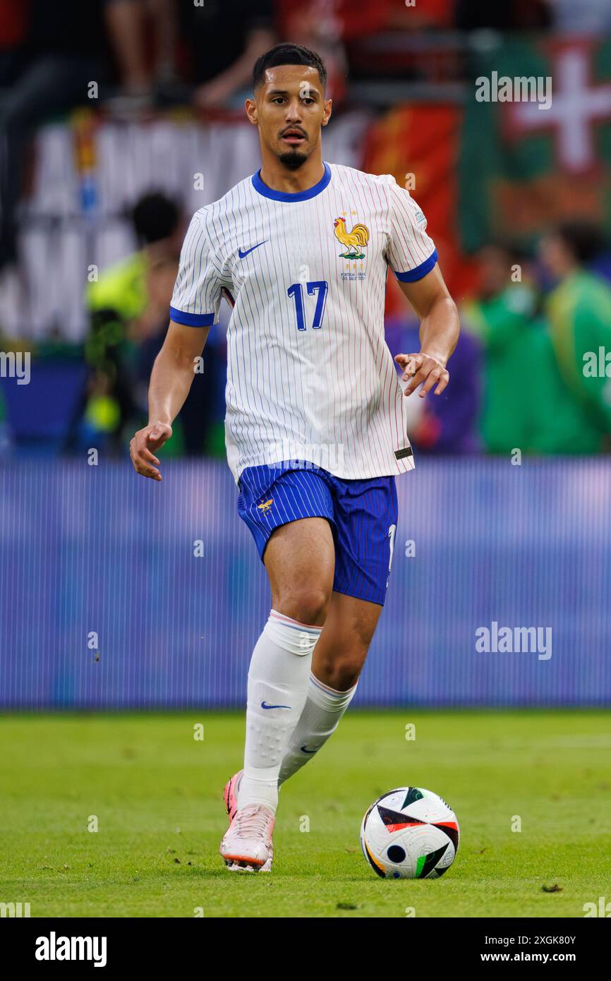William Saliba seen during UEFA Euro 2024 game between national teams ...