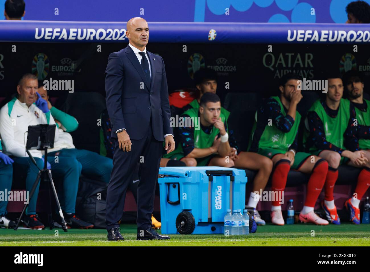 Roberto Martinez seen during UEFA Euro 2024 game between national teams ...