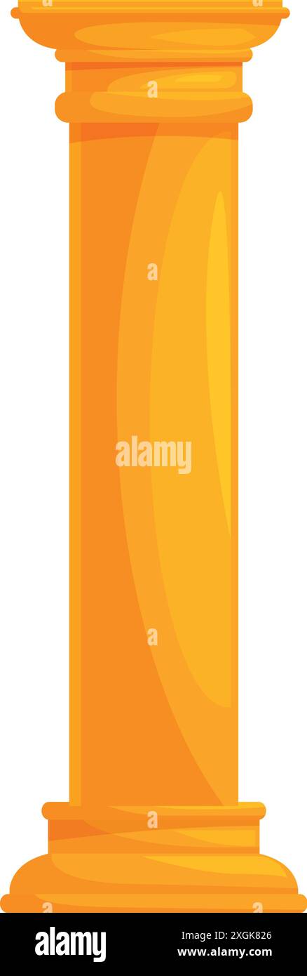 Shiny golden greek column standing tall hi-res stock photography and ...