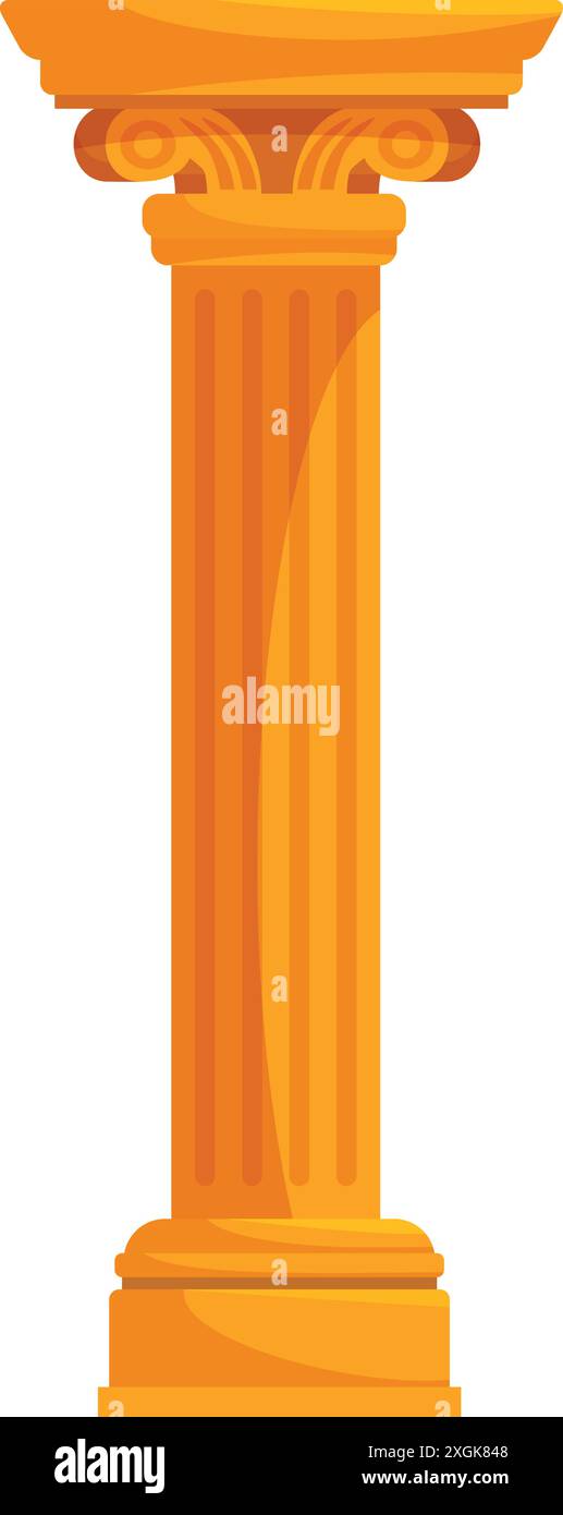 This golden greek column is a symbol of strength, power and ancient ...
