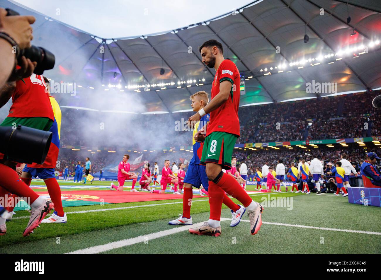 Bruno Fernandes seen during UEFA Euro 2024 game between national teams ...