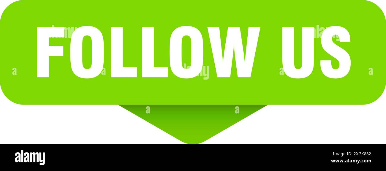 follow us sticker. follow us sign on transparent background ...