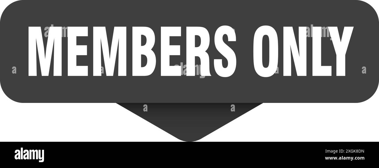 members only sticker. members only sign on transparent background ...