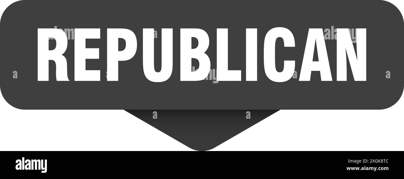 republican sticker. republican sign on transparent background ...