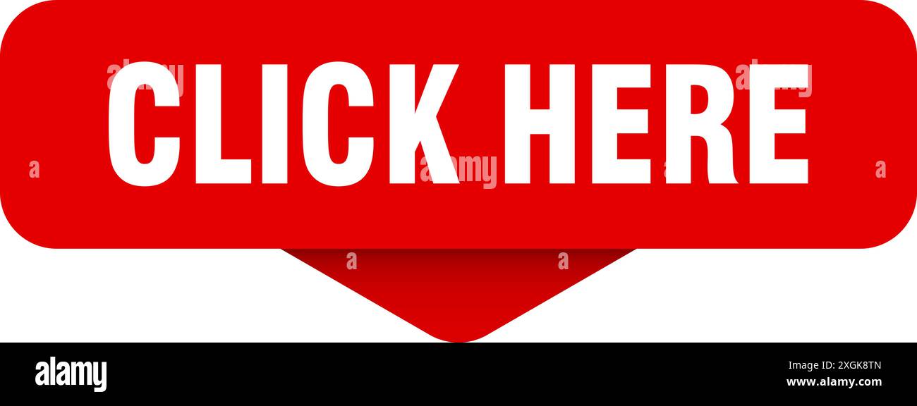 click here sticker. click here sign on transparent background ...