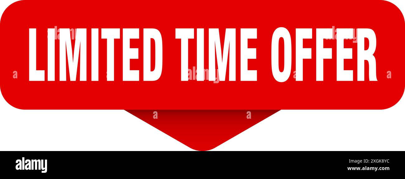 limited time offer sticker. limited time offer sign on transparent ...