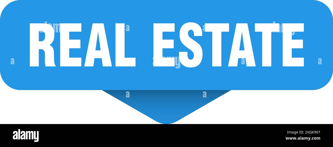 real estate sticker. real estate sign on transparent background ...