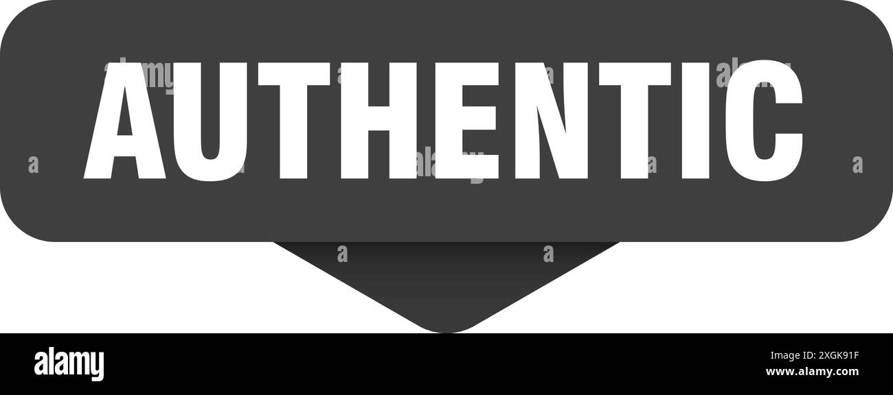 authentic sticker. authentic sign on transparent background ...