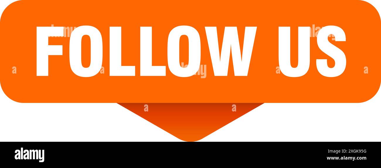 follow us sticker. follow us sign on transparent background ...