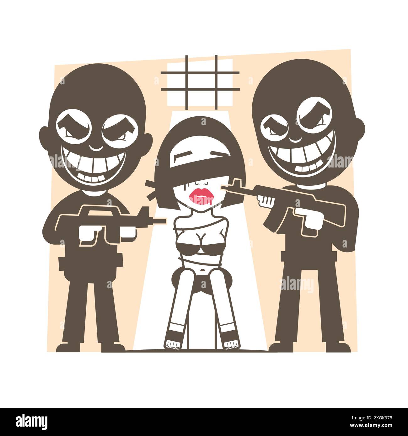 Kidnapper vector vectors hi-res stock photography and images - Alamy