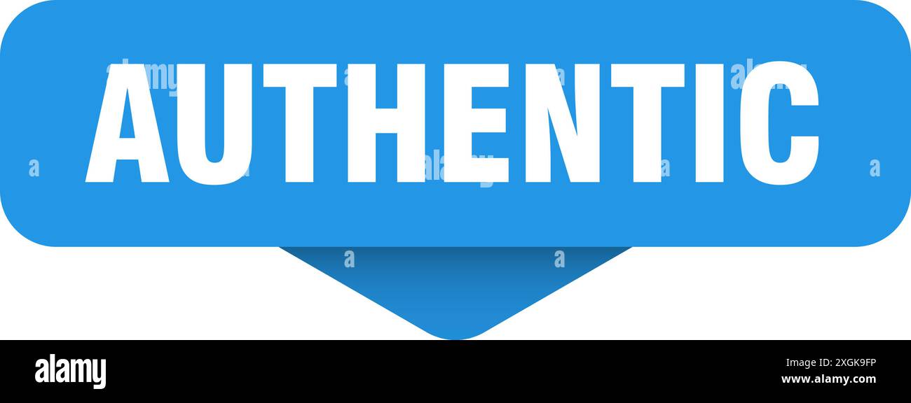 authentic sticker. authentic sign on transparent background ...