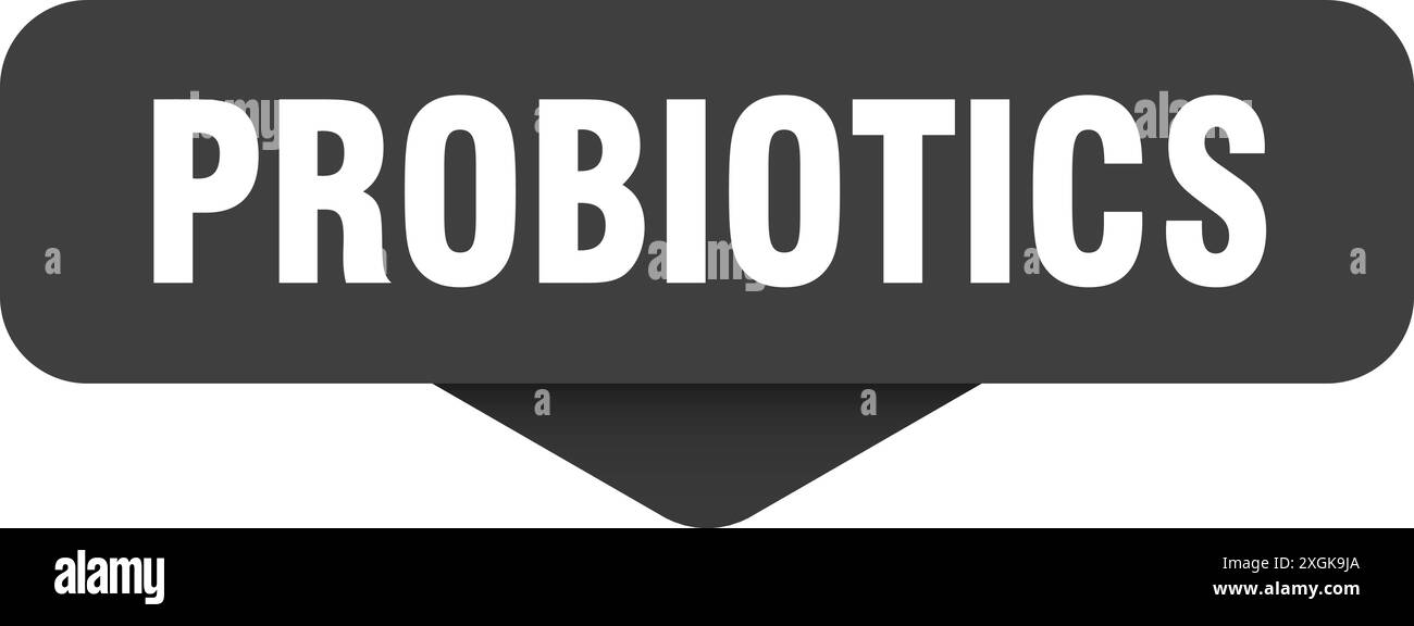 probiotics sticker. probiotics sign on transparent background ...