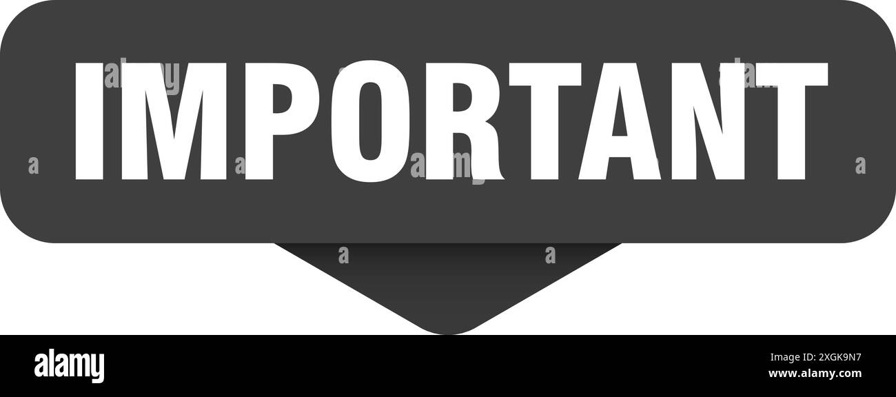 important sticker. important sign on transparent background ...