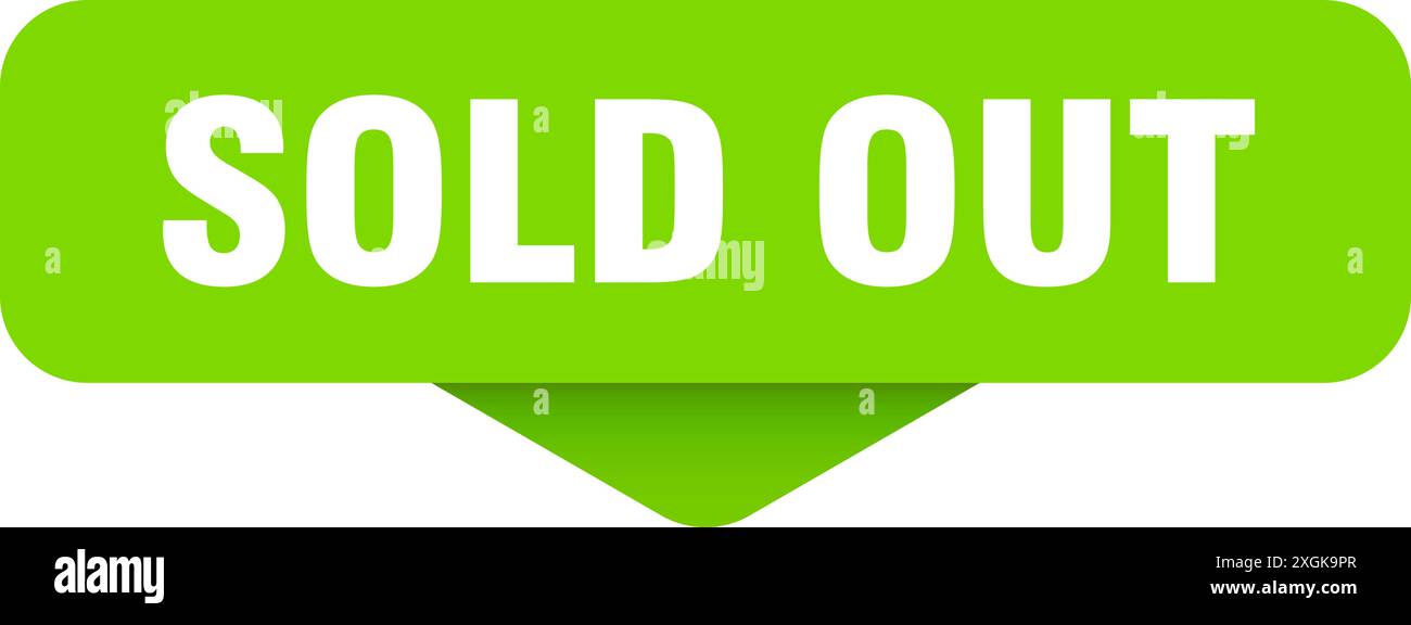 sold out sticker. sold out sign on transparent background. rectangular ...