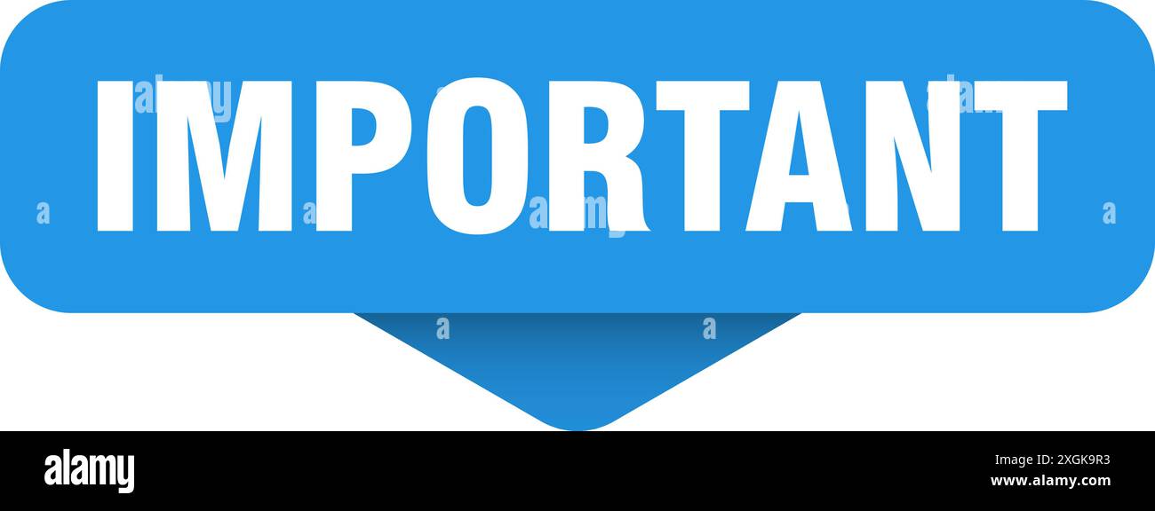 important sticker. important sign on transparent background ...