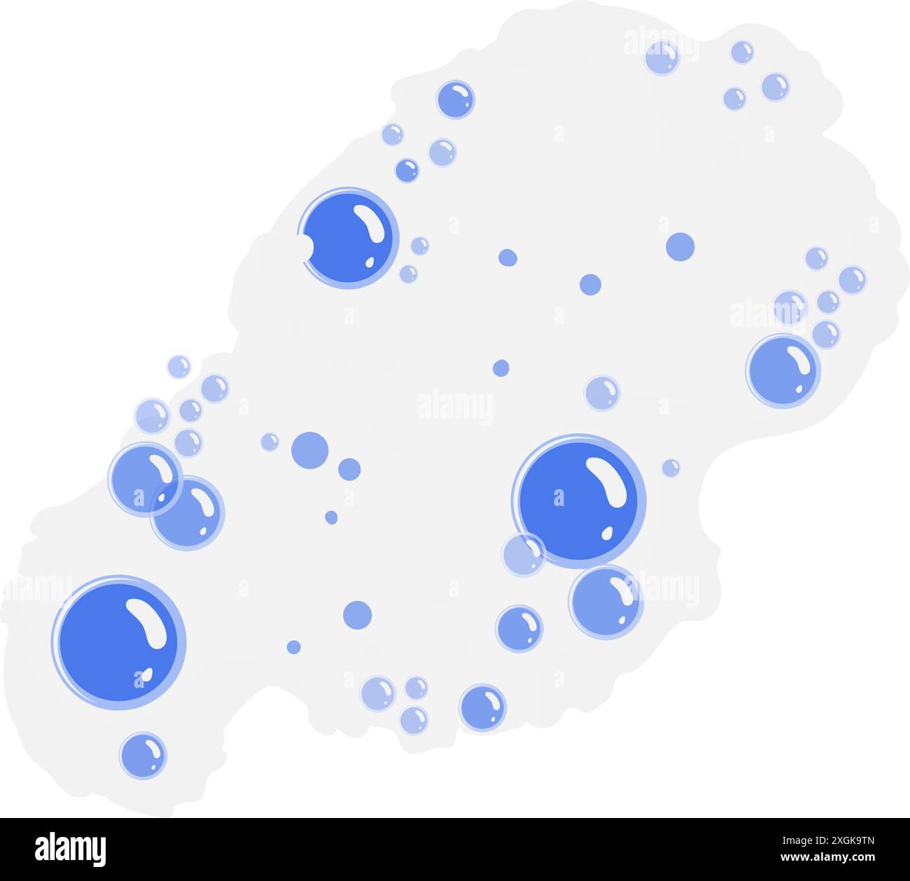 tub bath soap foam cartoon vector illustration Stock Vector Image & Art ...