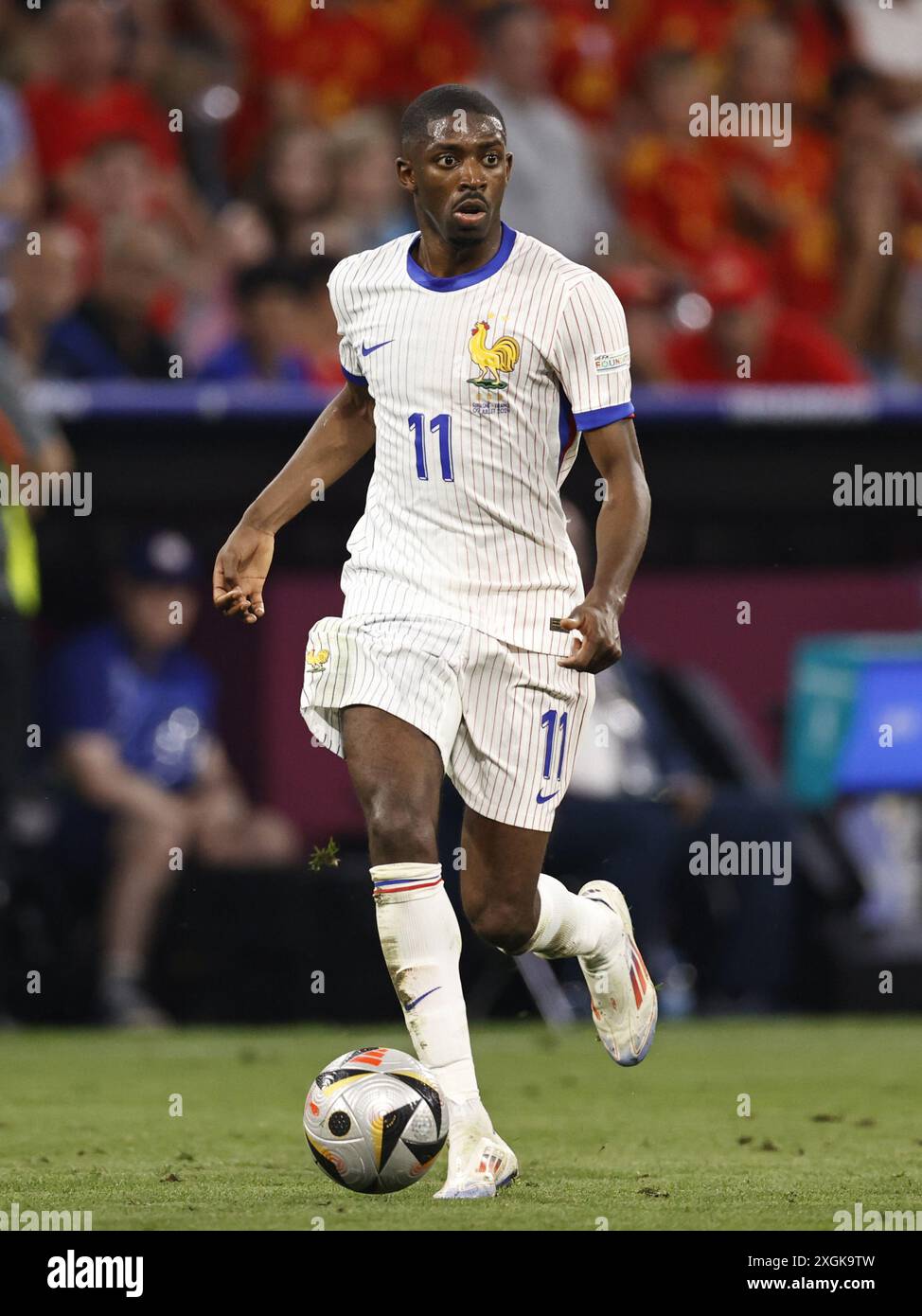 MUNICH - Ousmane Dembele of France during the UEFA EURO 2024 semi-final ...