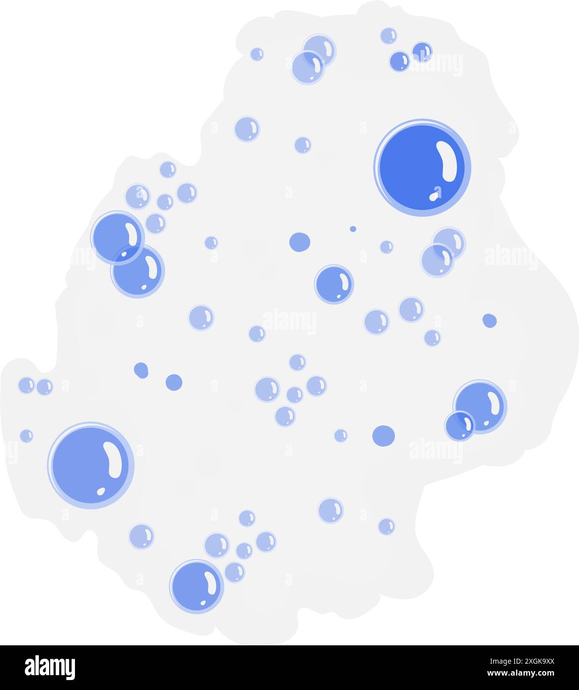 bubble bath soap foam cartoon vector illustration Stock Vector Image ...