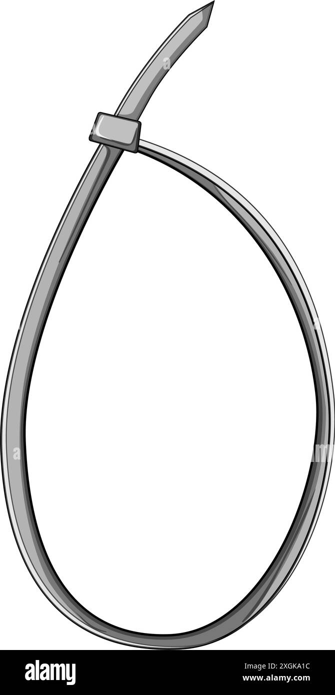 plastic cable ties cartoon vector illustration Stock Vector Image & Art ...