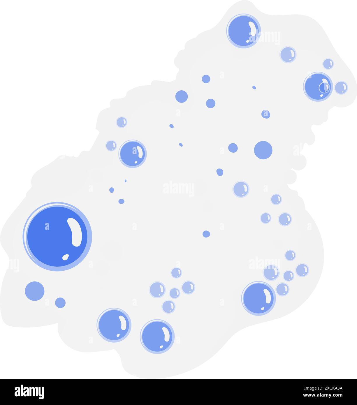 shower bath soap foam cartoon vector illustration Stock Vector Image ...