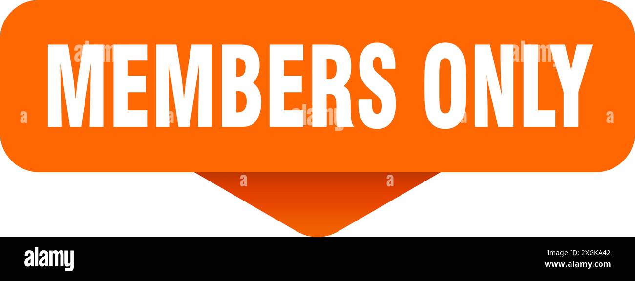 members only sticker. members only sign on transparent background ...