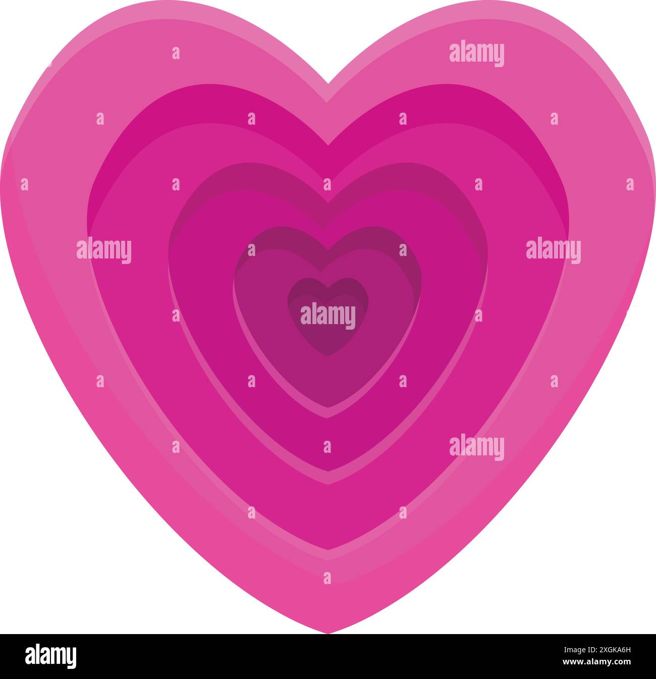 Pink heart with smaller hearts inside hi-res stock photography and ...