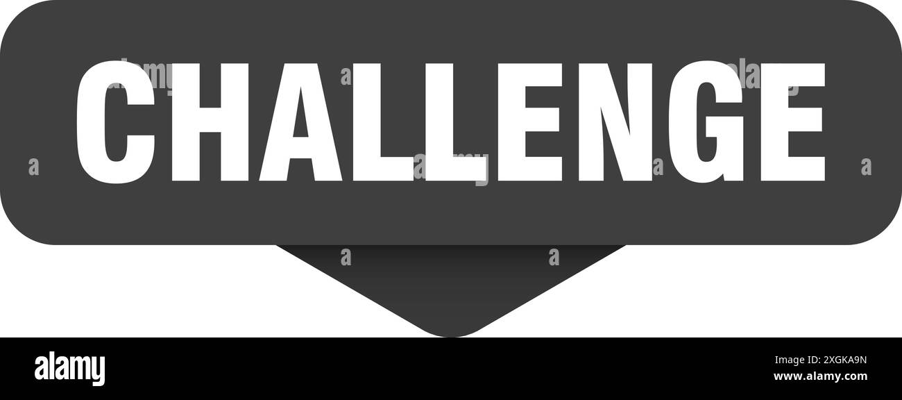 challenge sticker. challenge sign on transparent background ...
