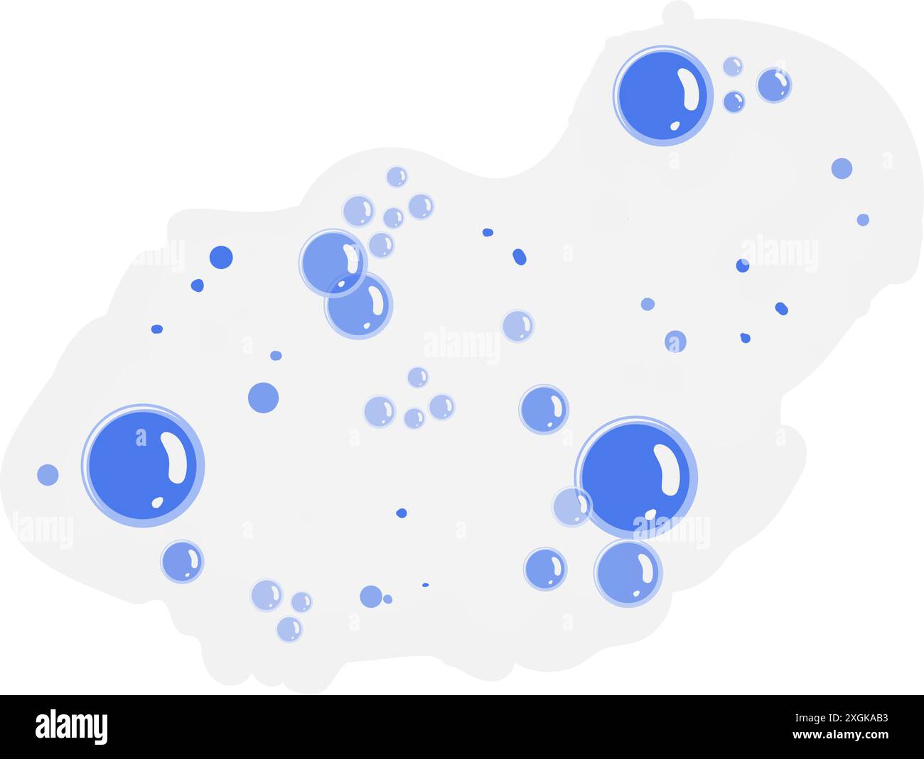 cream bath soap foam cartoon vector illustration Stock Vector Image ...