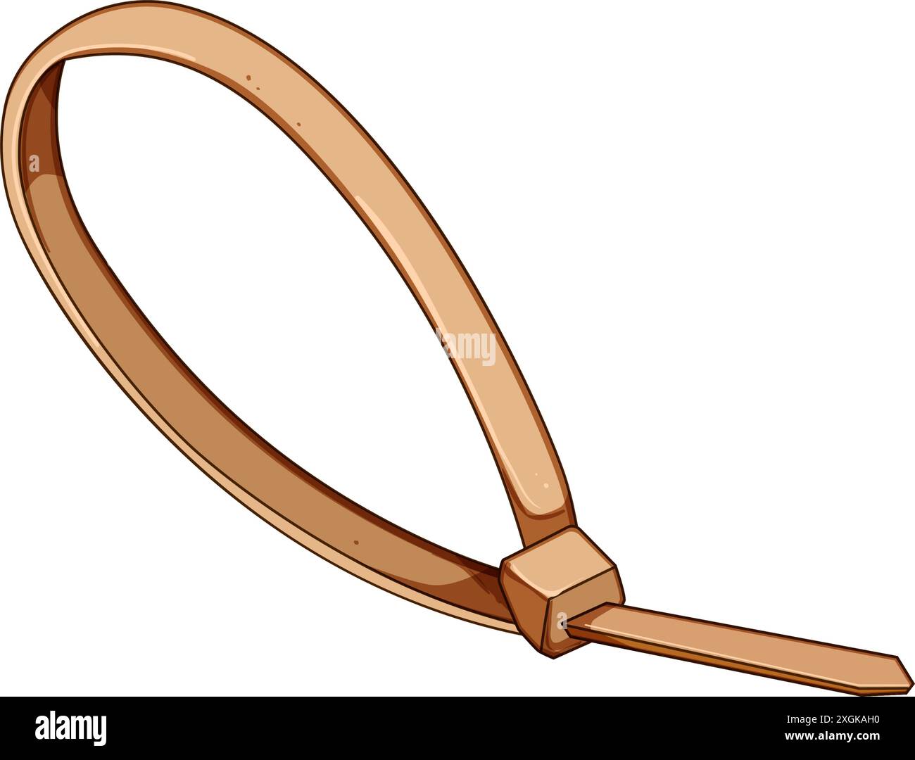 electrician cable ties cartoon vector illustration Stock Vector Image ...