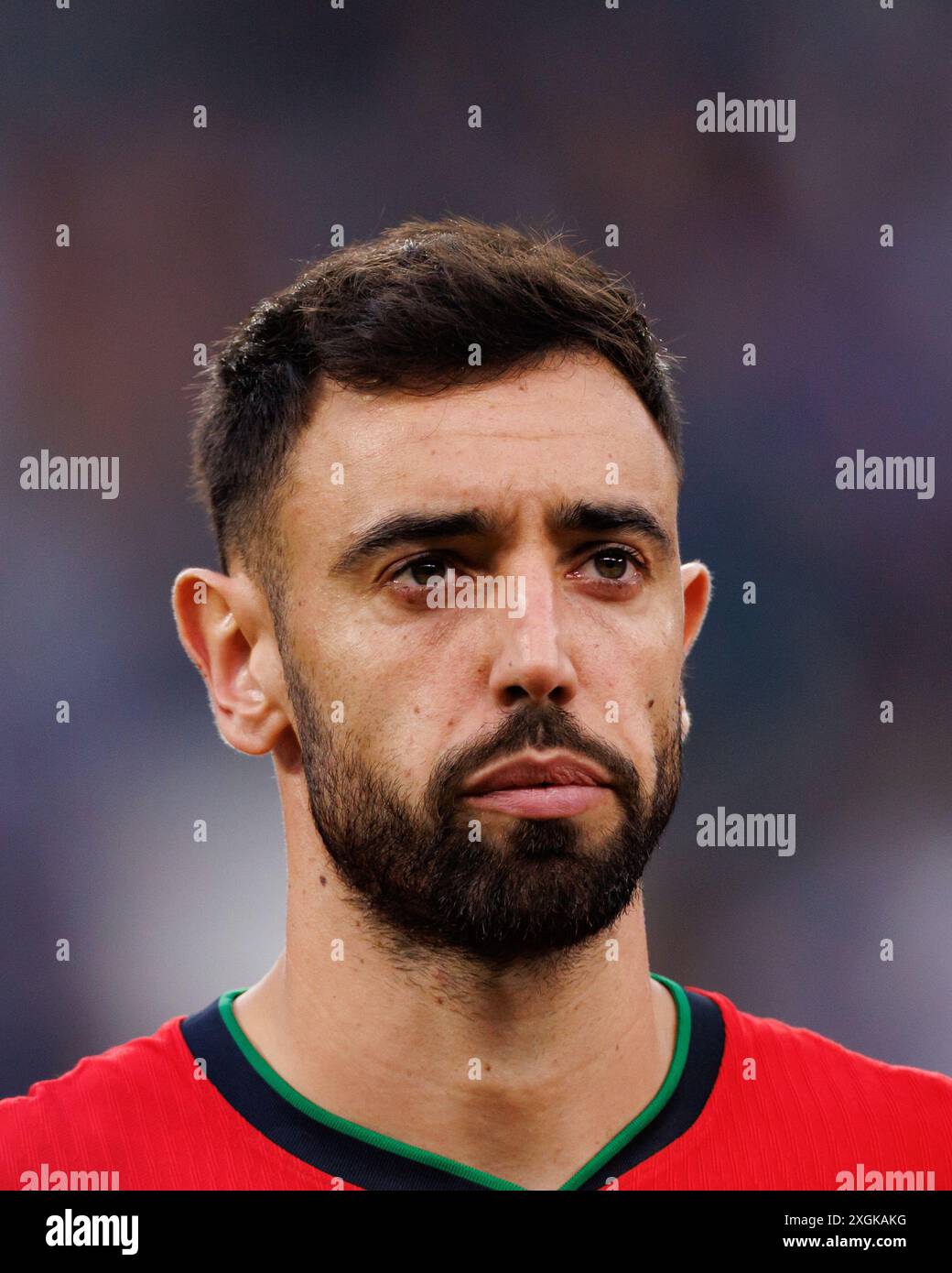 Bruno Fernandes seen during UEFA Euro 2024 game between national teams ...