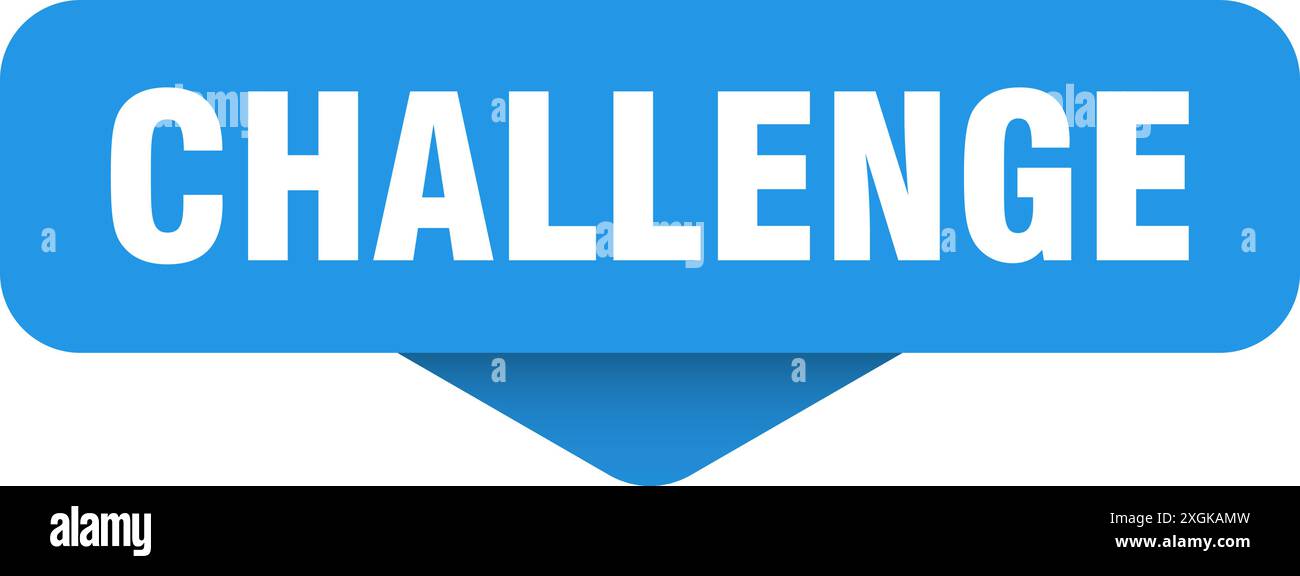 challenge sticker. challenge sign on transparent background ...