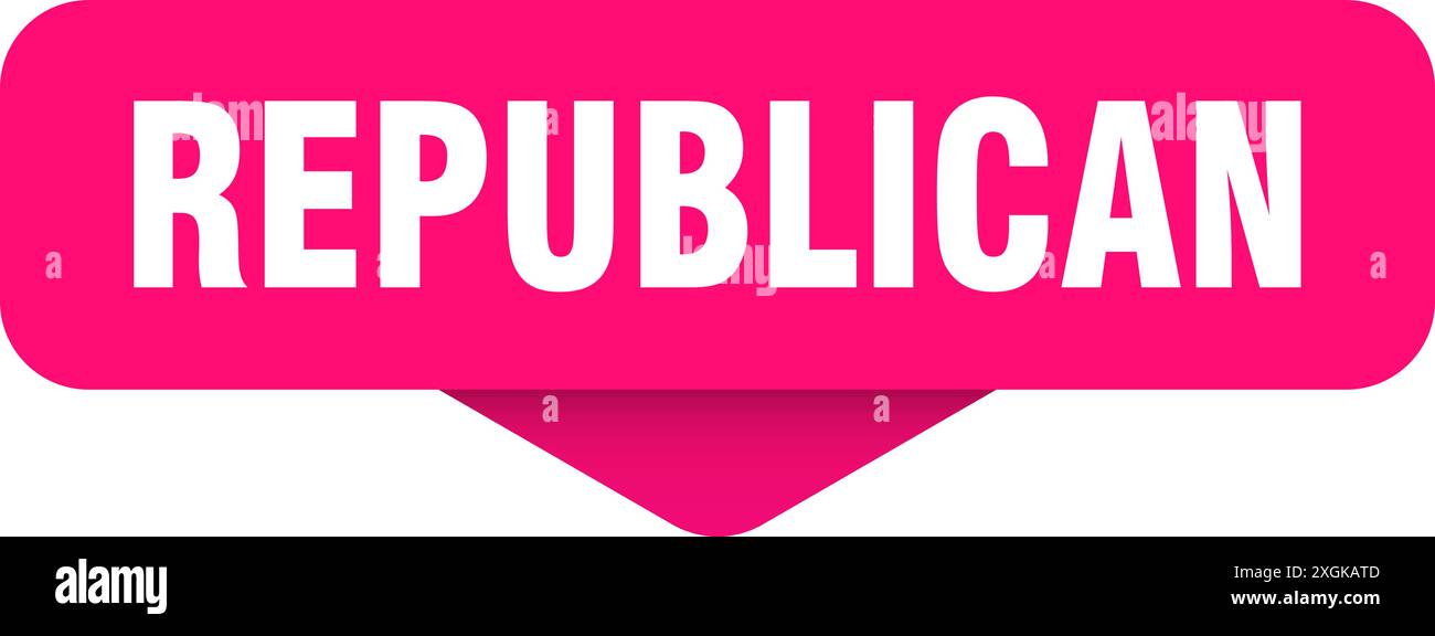 republican sticker. republican sign on transparent background ...