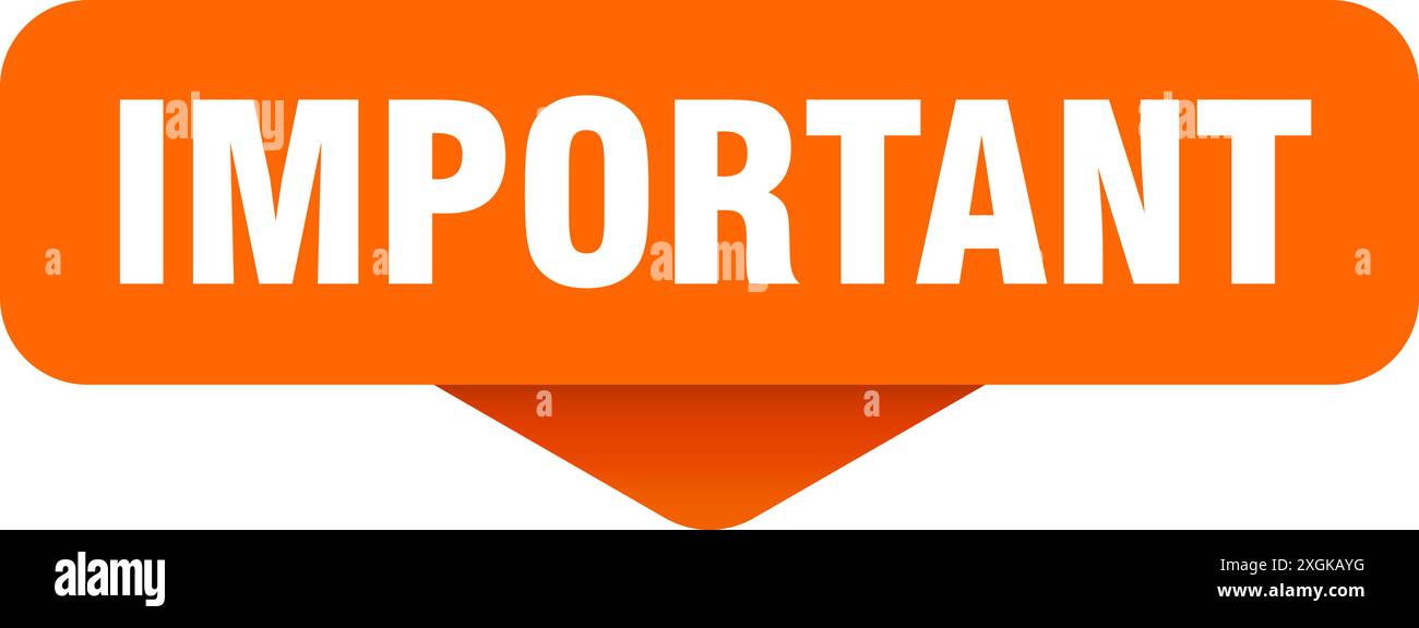 important sticker. important sign on transparent background ...