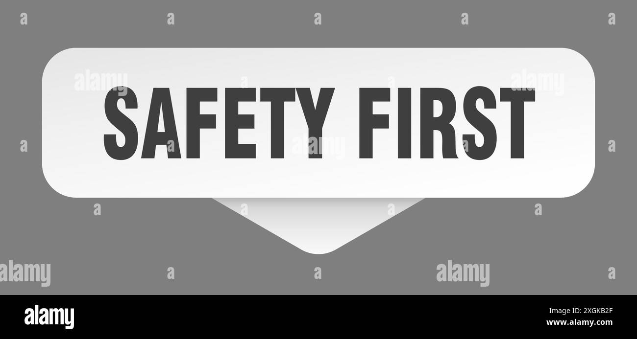 Safety first do not touch sign label on transparent background hi-res ...