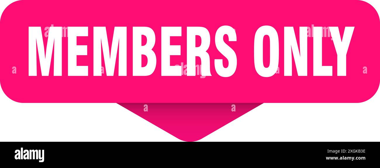 members only sticker. members only sign on transparent background ...