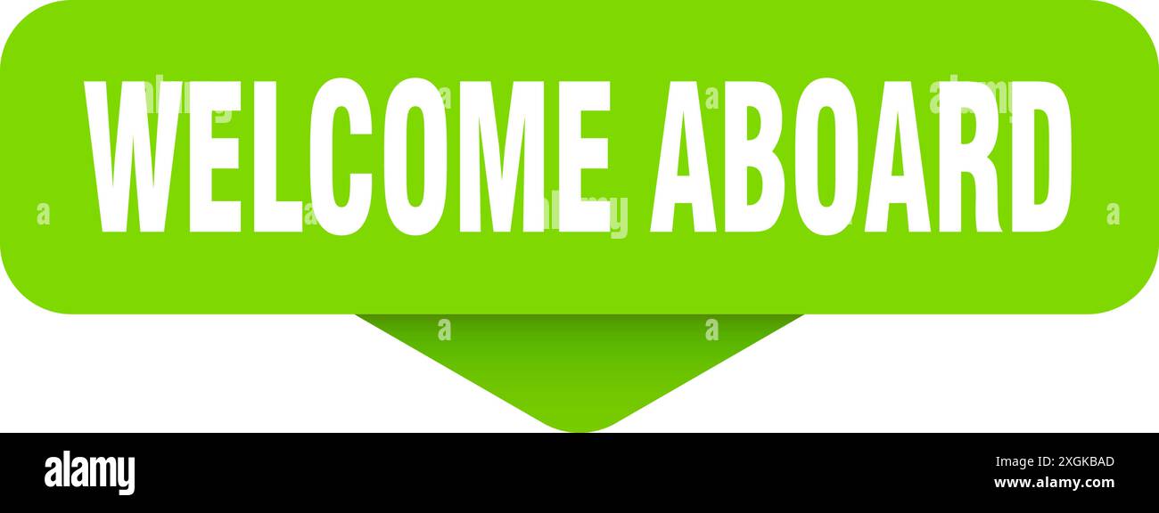 welcome aboard sticker. welcome aboard sign on transparent background ...