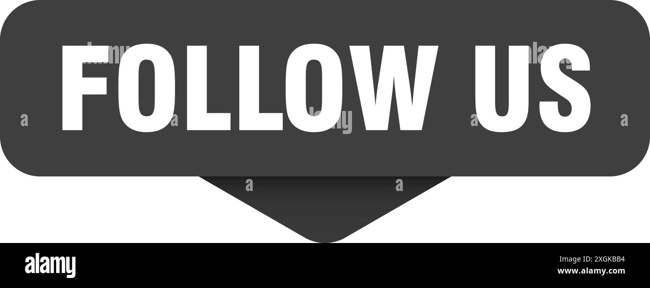 follow us sticker. follow us sign on transparent background ...