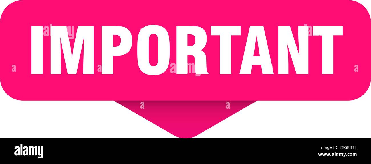 important sticker. important sign on transparent background ...