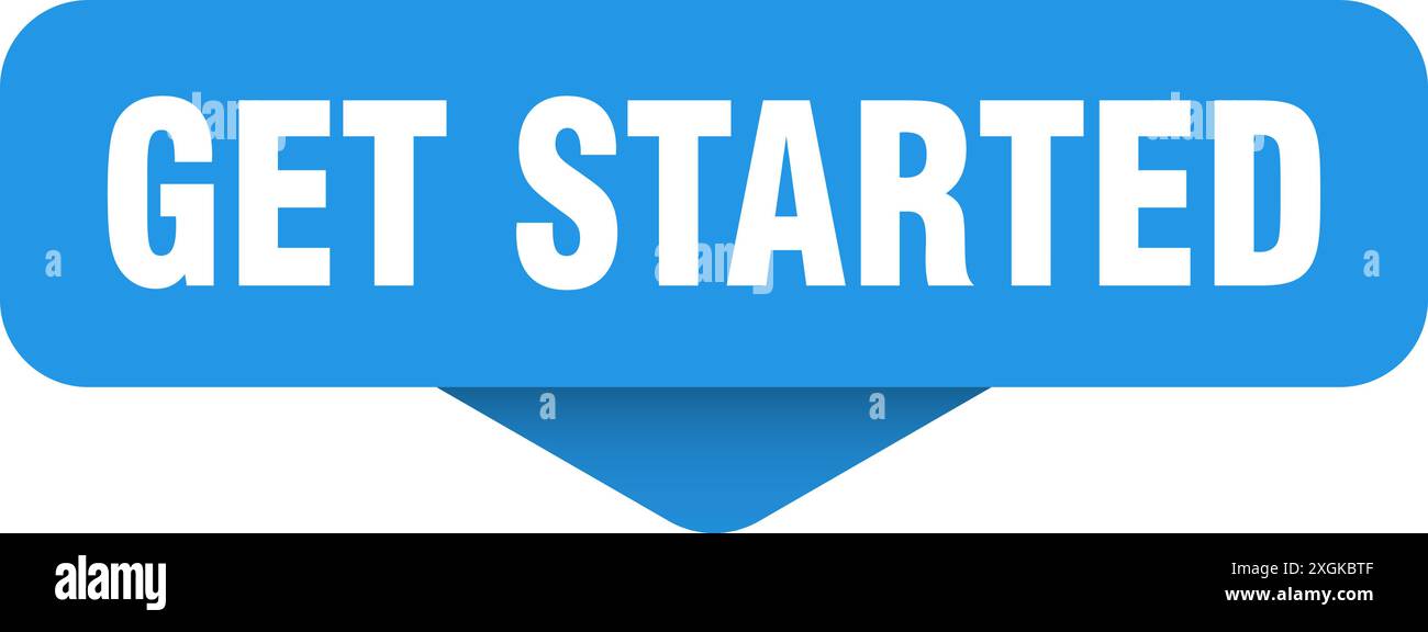 get started sticker. get started sign on transparent background ...