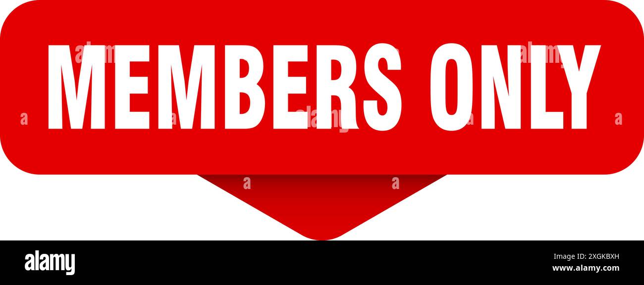 members only sticker. members only sign on transparent background ...